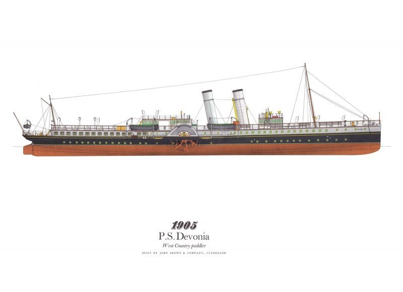 1905, P.S. Devonia – Hugh Evelyn Prints